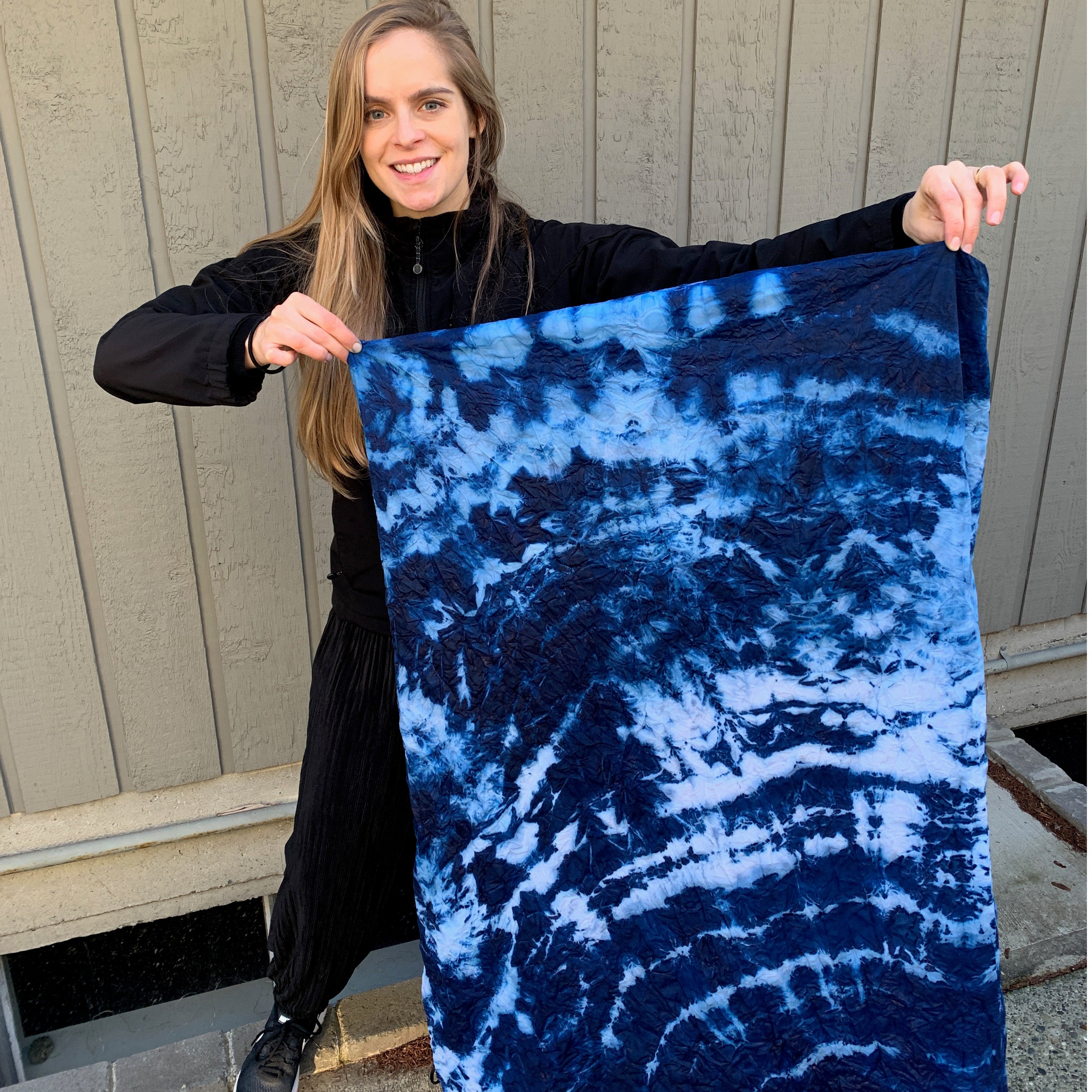 Arashi Shibori Dyeing